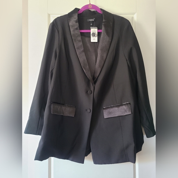 torrid | Jackets & Coats | Torrid Black Tuxedo Suit Blazer | Poshmark